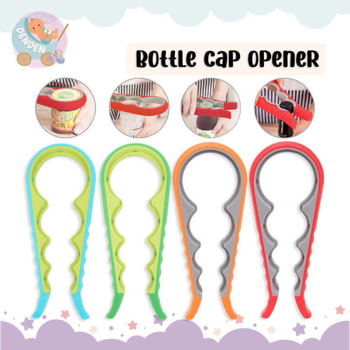 DenDen Kitchen 4 In 1 Bottle Cap Opener Manual Anti Slip Jar Lids ...