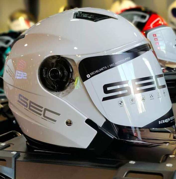 Sec windy single visor or aldebaran dual visor halfface helmet | Lazada PH