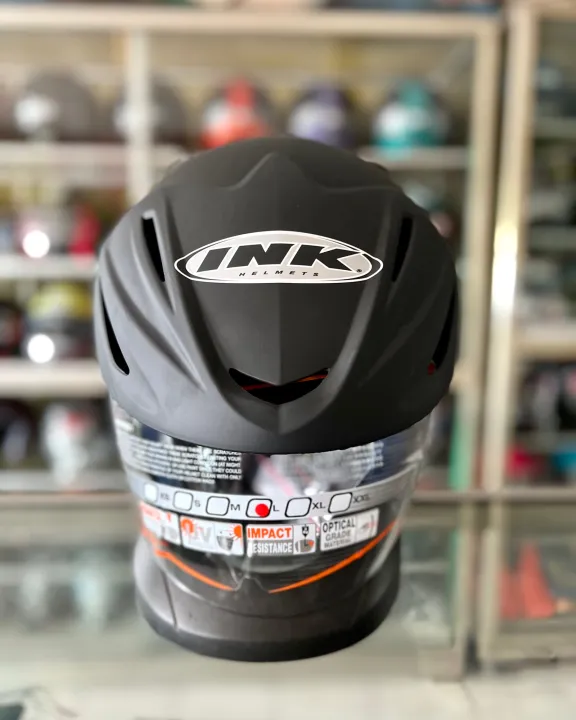 HELM INK TOPI CX22 SOLID WARNA HITAM DOF ORIGINAL INK | Lazada Indonesia