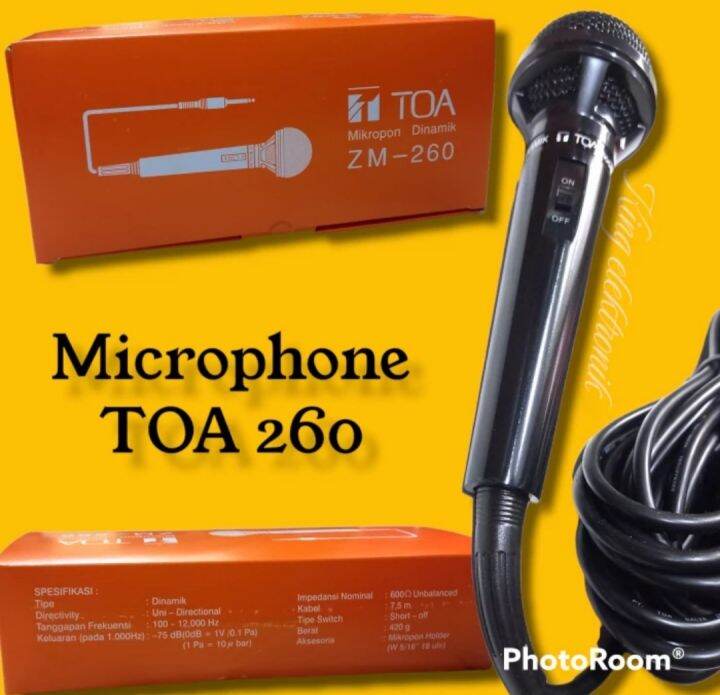 MIC TOA ZM-260 MIC CABLE MICROPHONE KABEL (harga sudah termasuk packing ...