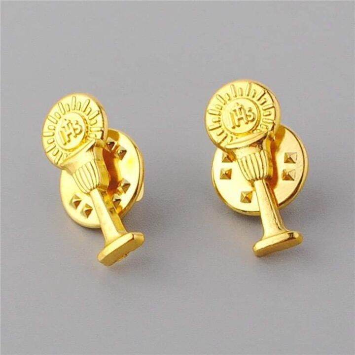 Holy Eucharist Brooch Lapel Pin Gold Plated -For Lay Minister Pin in ...