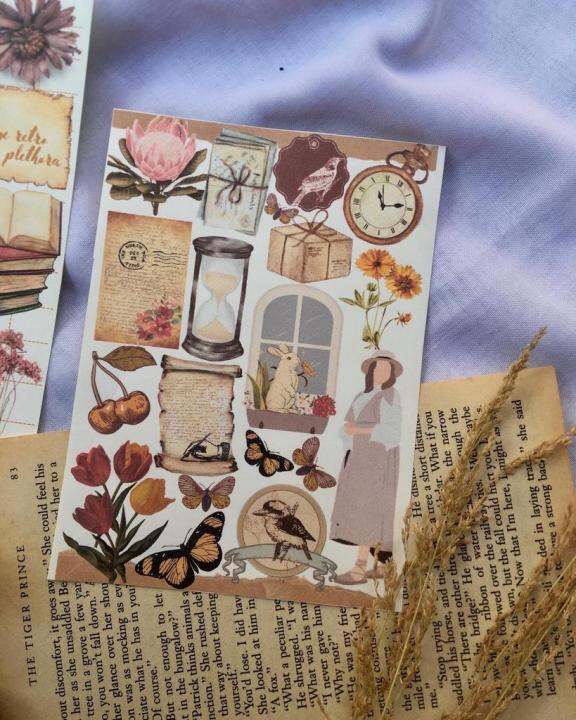 Sticker Girls Journaling Sticker Brown Wax Seal Journal Sticker Jurnal