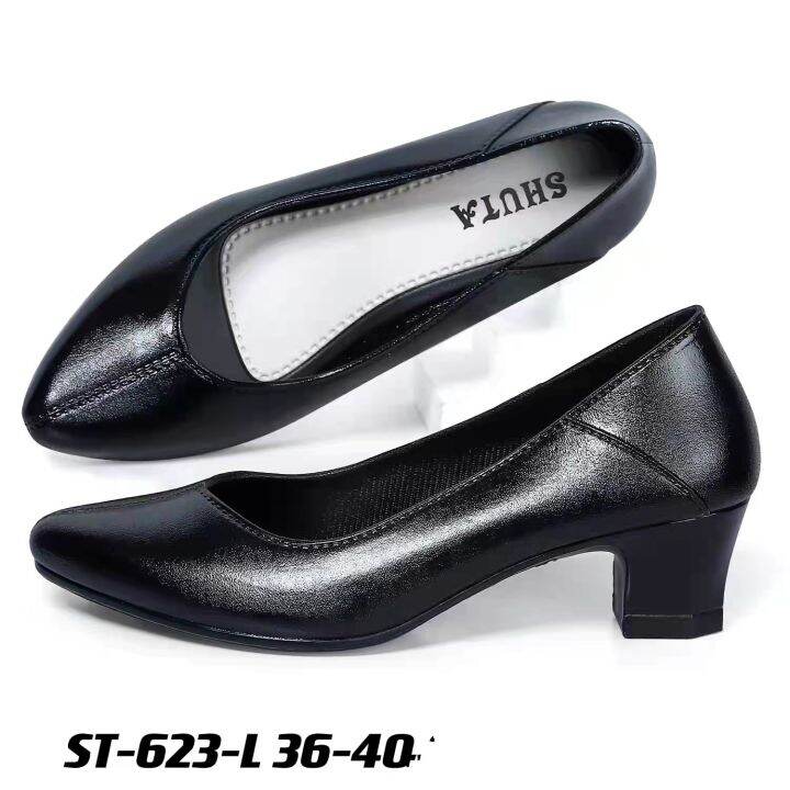 ST-623-L Shuta PVC goma black shoes for female: sizes 36-40 | Lazada PH