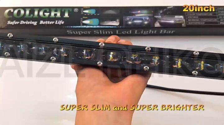 Slim inch Led Light Bar 24v led light 4x4 Offroad For Trucks ATV UAZ ...