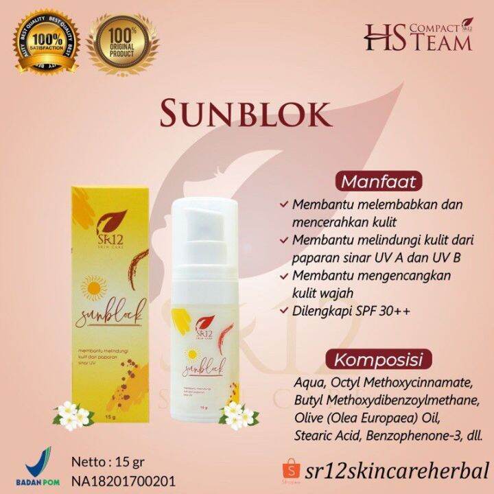 sunblock SR12 | Lazada Indonesia