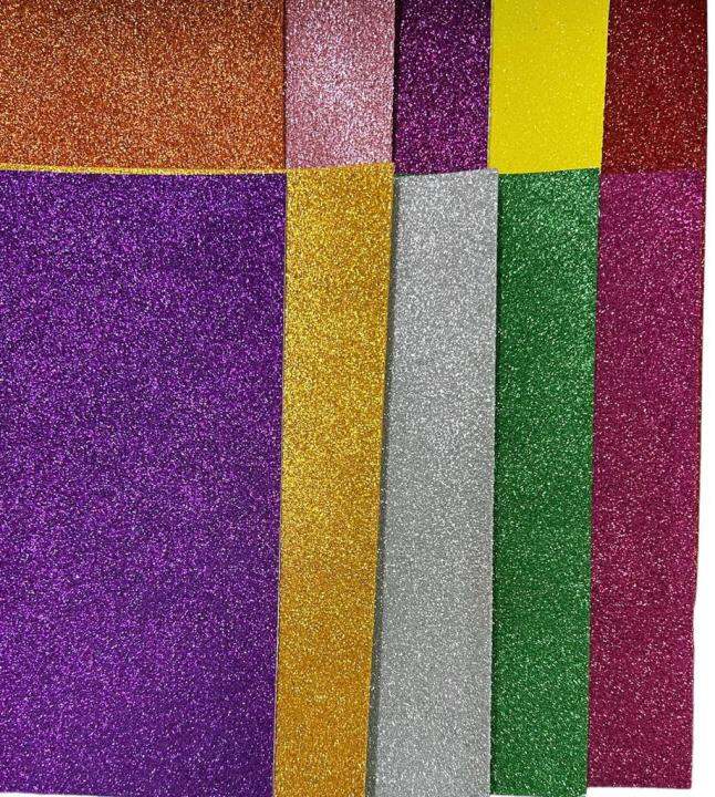Glitter Foam Sheet With Sticker 20cmX30cm 10pcs | Lazada