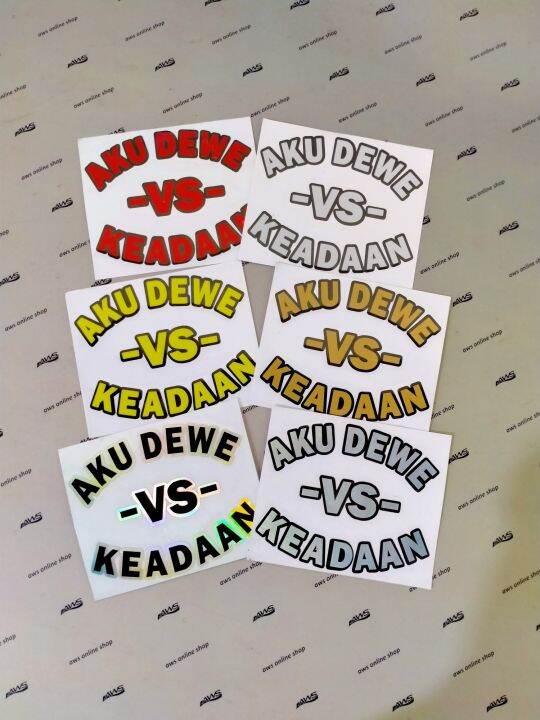 Sticker Aku DeweVS Keadaan | Lazada Indonesia