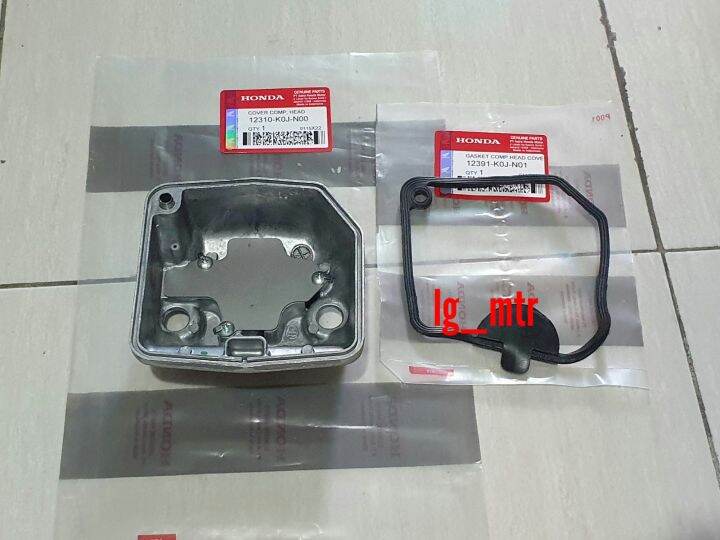 TUTUP KOP CYLINDER HEAD PLUS PAKING HEAD GENIO SCOOPY ESP K2F | Lazada ...