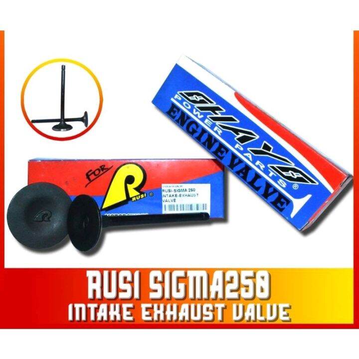 INTAKE EXHUAST VALVE RUSI SIGMA 250 | Lazada PH