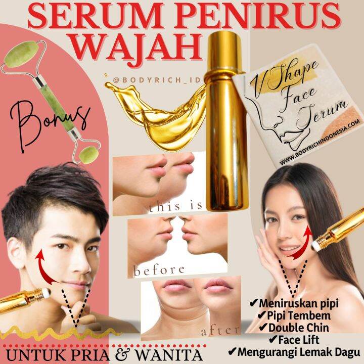 Serum Penirus Wajah Pipi Dagu V Shape Face Serum Pelangsing Wajah Dagu ...
