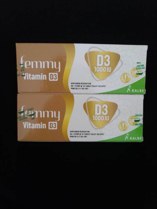 femmy femy femi vitamin d3 1000 IU strip 10 tablet | Lazada Indonesia
