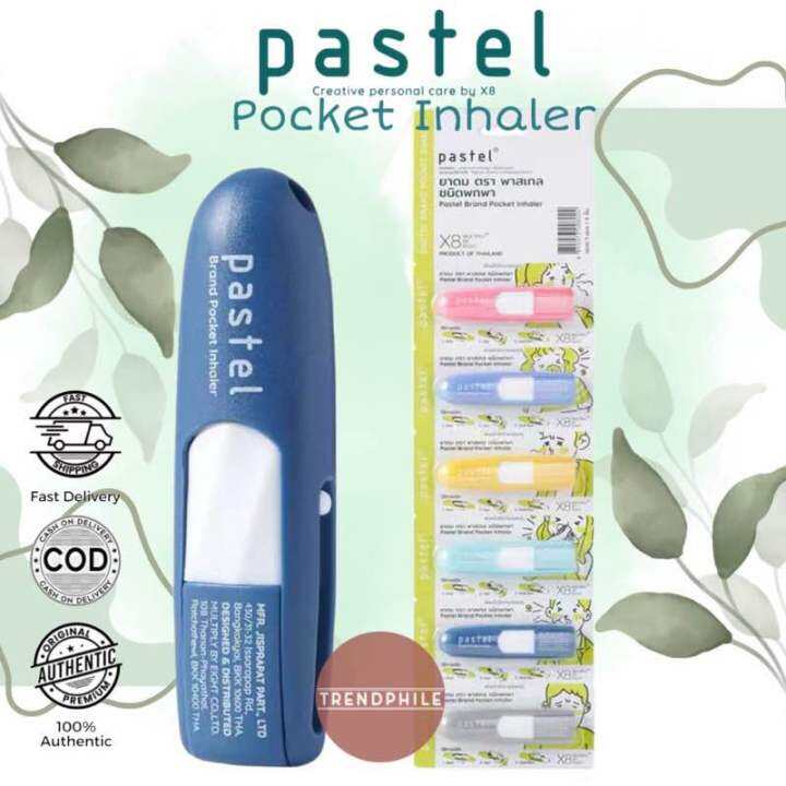 PASTEL BRAND POCKET INHALER 2 in 1• COD• RANDOM COLOR 1pc | Lazada PH