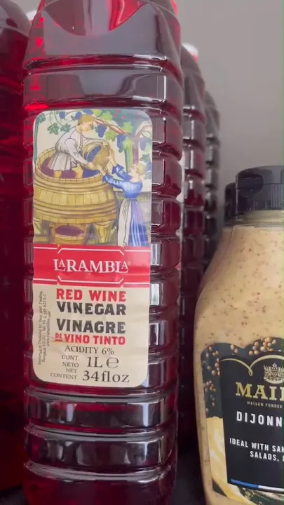 LaRAMBLA RED WINE VINEGAR 1Lt. น้ำส้มสายชูหมัก จากไวน์แดง ขนาด 1 ลิตร ...