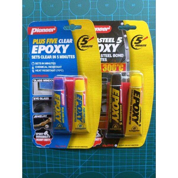 PIONEER Durasteel Epoxy, 35g / PIONEER Plus 5 Clear Epoxy, 15g | Lazada PH