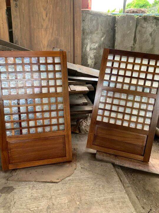 Capiz windows capiz design 60x100cm sold by pair 2pcs | Lazada PH