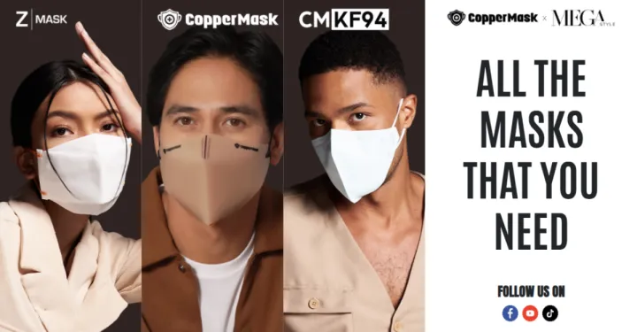 FACEMASK ANTI-MICROBIAL PREMIUM DEFENSE COPPER-FABRIC MASK - BEIGE ...