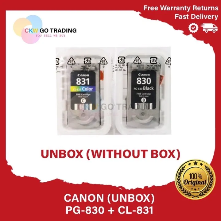 Brand New Canon PG830 / CL831 (Without Box) PG-830 / CL-831 | Lazada
