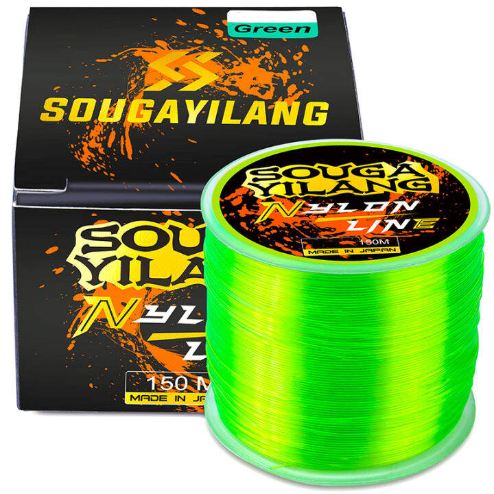 Senar Pancing Nilon 150M, Senar Pancing Fluorokarbon Transparan, Senar ...