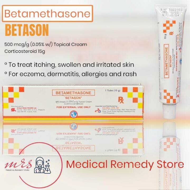 BETASON - Betameth4sone skin cream 15g for eczema, contact dermatitis ...