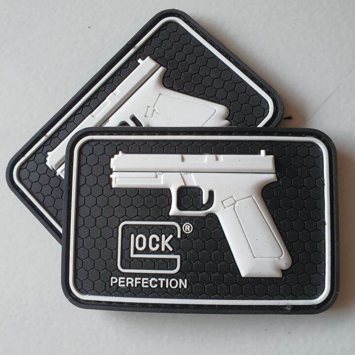PATCH RUBBER PVC LOGO GLOCK PERPECTION 3D TIMBUL/TEMPELAN EMBLEM KARET VELCRO | Lazada Indonesia