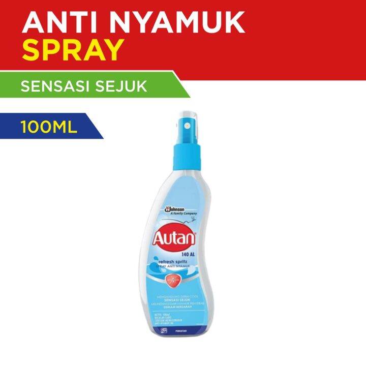 Autan Spray Anti Nyamuk Refresh Spritz Liquid Bottle 100ml | Lazada ...
