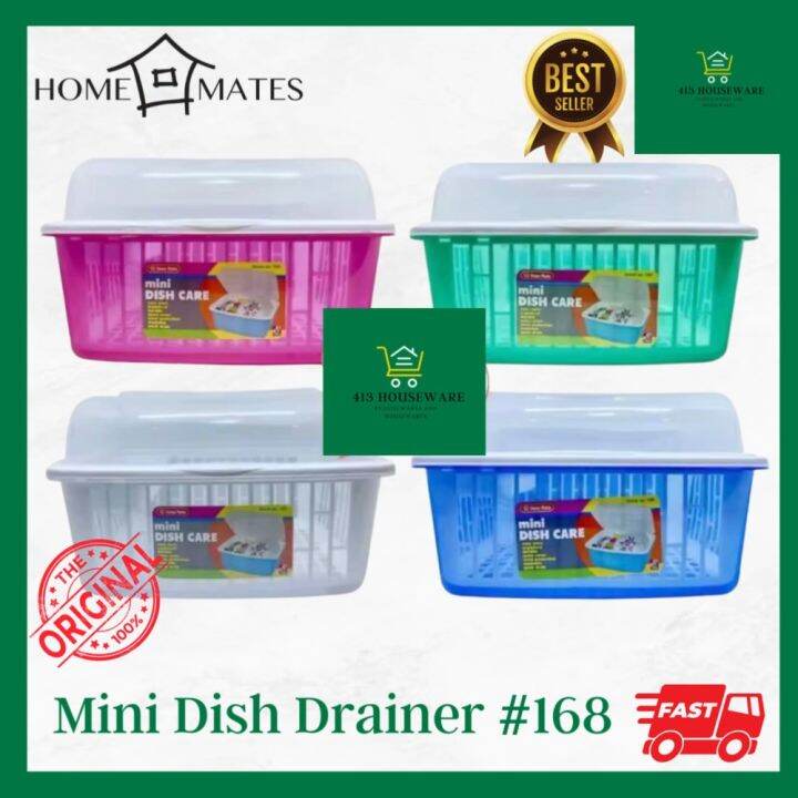 Mini Dish Drainer Care With Cover Pingganan Lagayan ng Plato Hugasin ...