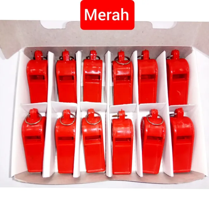Pluit Pramuka Wasit MERAH Isi 12 Pcs | Lazada Indonesia