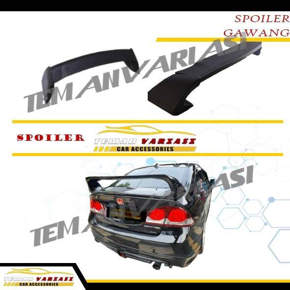 SPOILER SAYAP BELAKANG LAMPU TOPI BELAKANG MOBIL SPORTY MUGEN CIVIC FD ...