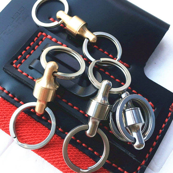 Prometheus Titanium Alloy Quick Separation Keychain Double Ring ...