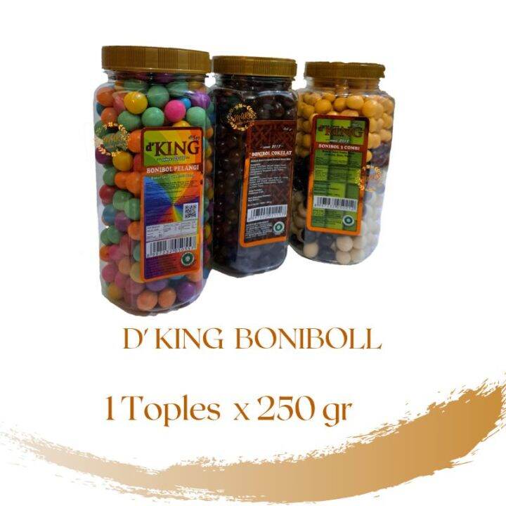 D'KING BONIBOL BISKUIT VARIAN PELANGI 3 COMBI DAN COKALT 250GR ...