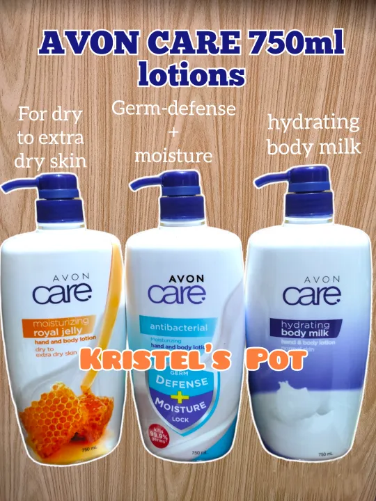 AVON CARE 750ml PUMP LOTIONS (MILK, ANTIBACTERIAL, ROYAL JELLY) | Lazada PH