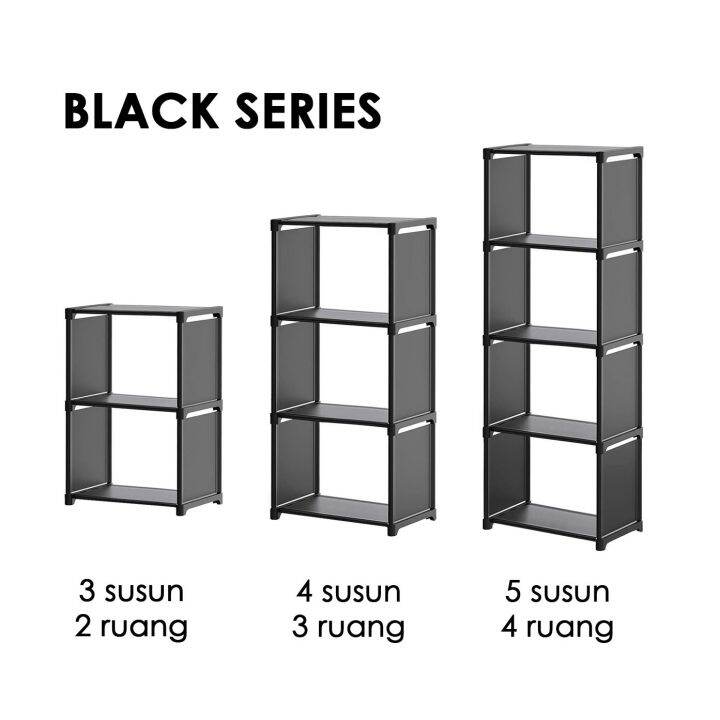 Rak buku minimalis alas 2 pipa & 4 pipa warna hitam | Lazada Indonesia