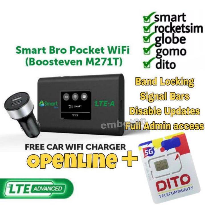 Smartbro Pocket Wifi Openline For Dito Sim And All Networks Lazada Ph