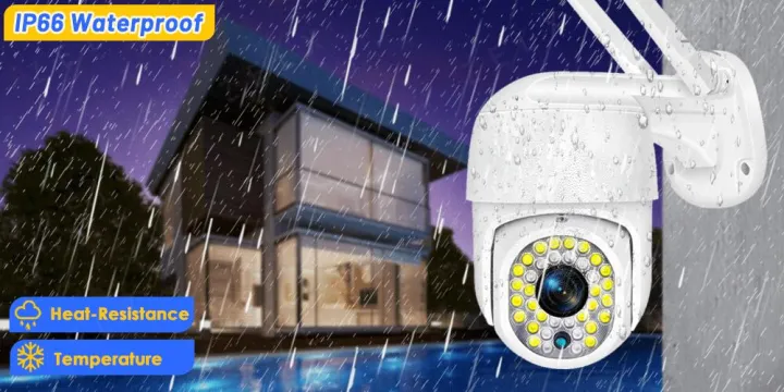 CCTV Camera Outdoor Security IP Cam 360 Panoramic HD 1080P Night Vision ...
