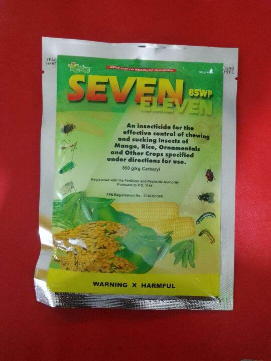 SEVEN ELEVEN 85WP CARBARYL INSECTICIDE(50GRMS)BY ICTC | Lazada PH