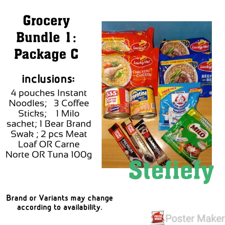 Grocery Bundle 1 | Lazada PH: Buy sell online with cheap price | Lazada PH