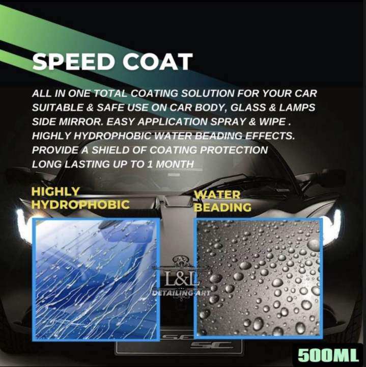 Nano Speed Coat Ceramic Car Coat Spray 500ML | Lazada