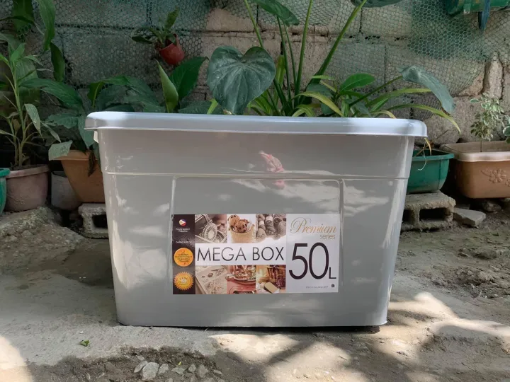 MEGABOX 50L high impact storagebox (L 55.5cm x W 39cmx H 34.5cm ...