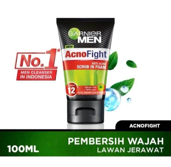 GARNIER MEN ACNO FIGHT 100 ml | Lazada Indonesia