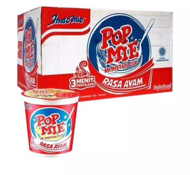 ( 1 DUS / 24 PCS ) POPMIE BESAR Rasa Ayam ( Bukan mini ) Mi rebus pop ...
