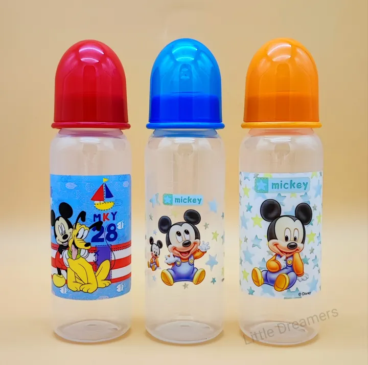 Mickey Mouse 8oz. Regular Bottle BPA free 3pcs. | Lazada PH