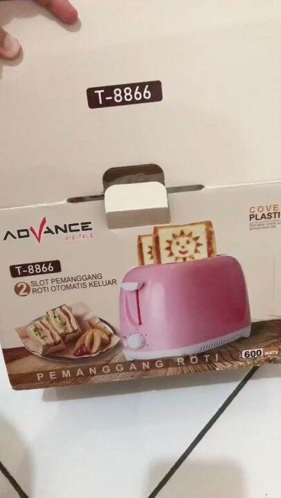 READY STOCK ADVANCE Pemanggang Roti Toaster Sandwich Otomatis Pop-up ...