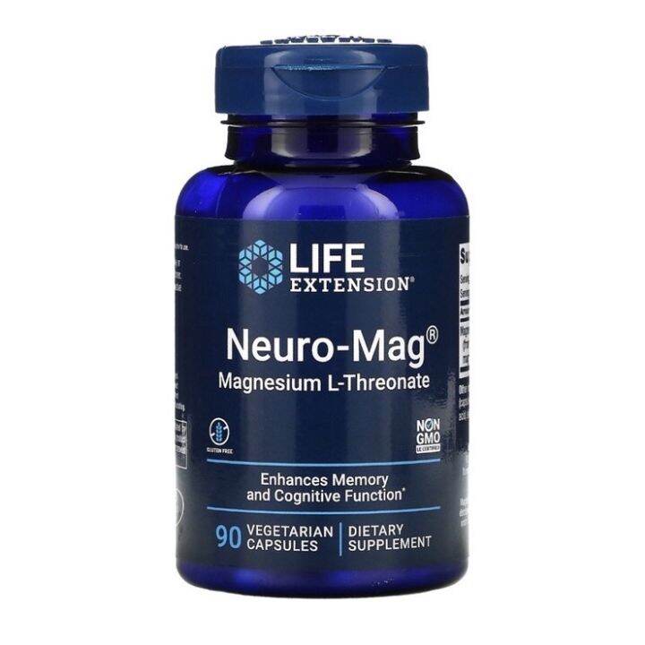 Life Extension Neuro mag , Magnesium L Threonate 90 vegetarian capsules | Lazada PH