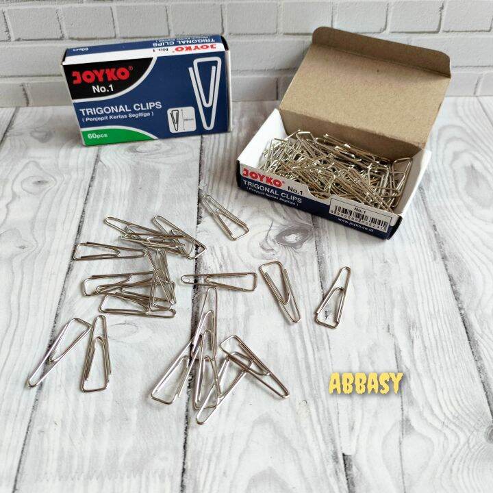 Paper Clip Joyko No.1 / Triagonal Clip penjepit kertas ( 1 pak kecil ...