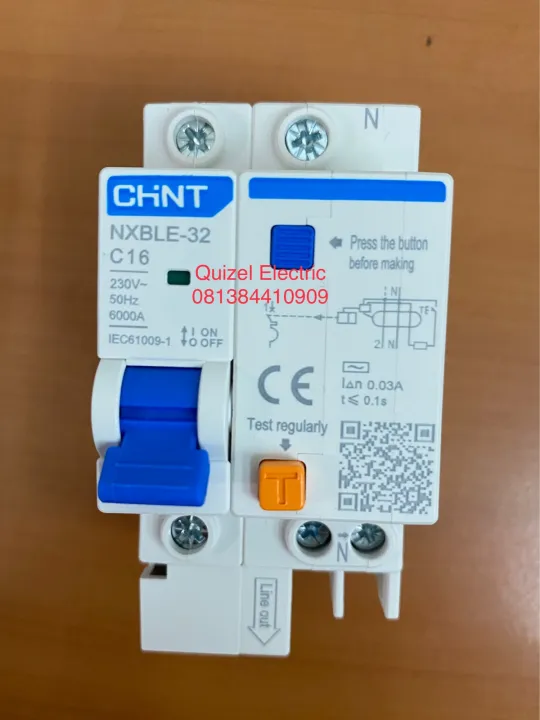 ELCB atau RCCB 16A 1P+N merk CHINT | Lazada Indonesia