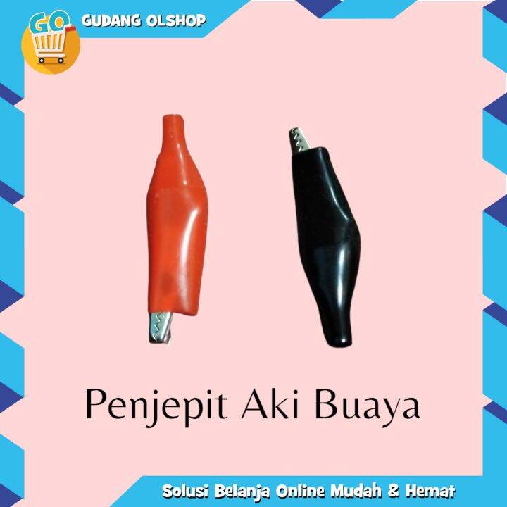Penjepit Aki Buaya Plastik BESAR - Jepitan Kabel Listrik Elektro DC | Lazada Indonesia