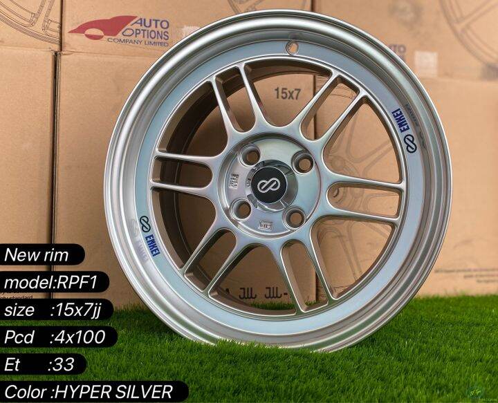 AUTO OPTION SSW MADE IN THAILAND ENKEI RPF1 15x7jj 4x100 et33 Color :HS ...