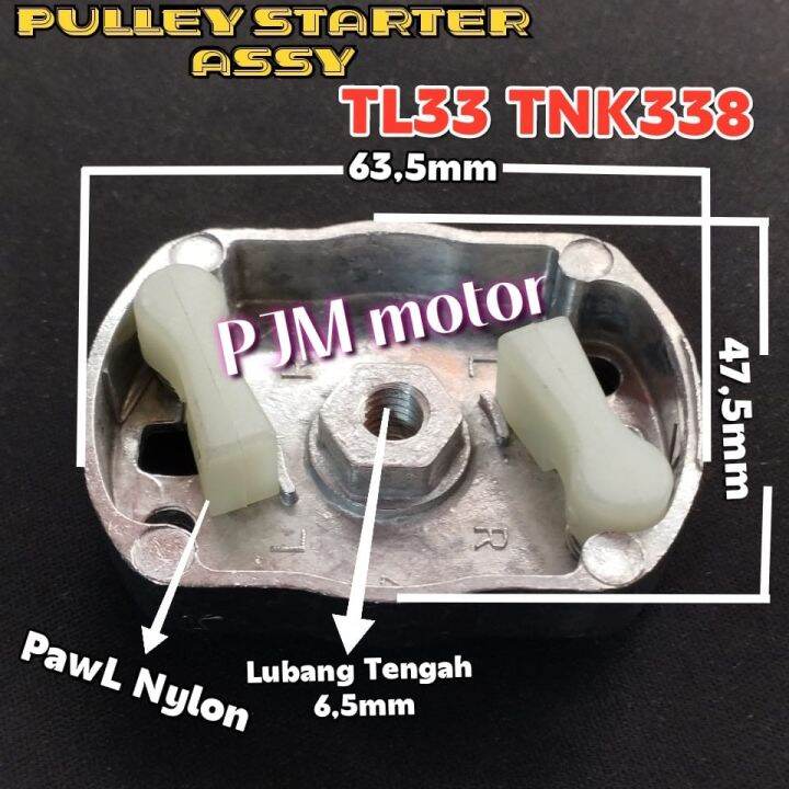 TL33 Pully starter Mangkok rumah kuda kuda mesin potong rumput TNK 338 TL 330 | Lazada Indonesia