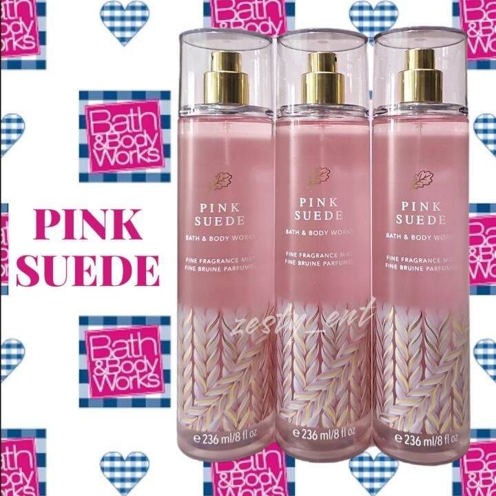 Bath And Body Works PINK SUEDE Fine Fragrance Body Mist 236ml | Lazada PH