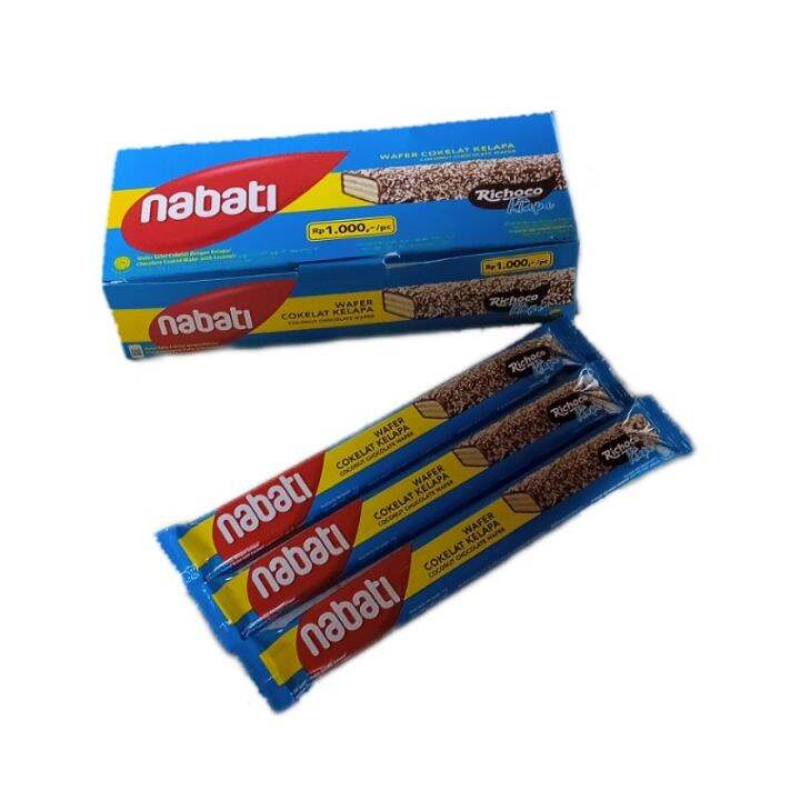 Nabati Wafer cokelat kelapa 1 box 12 pcs 14 gr | Lazada Indonesia